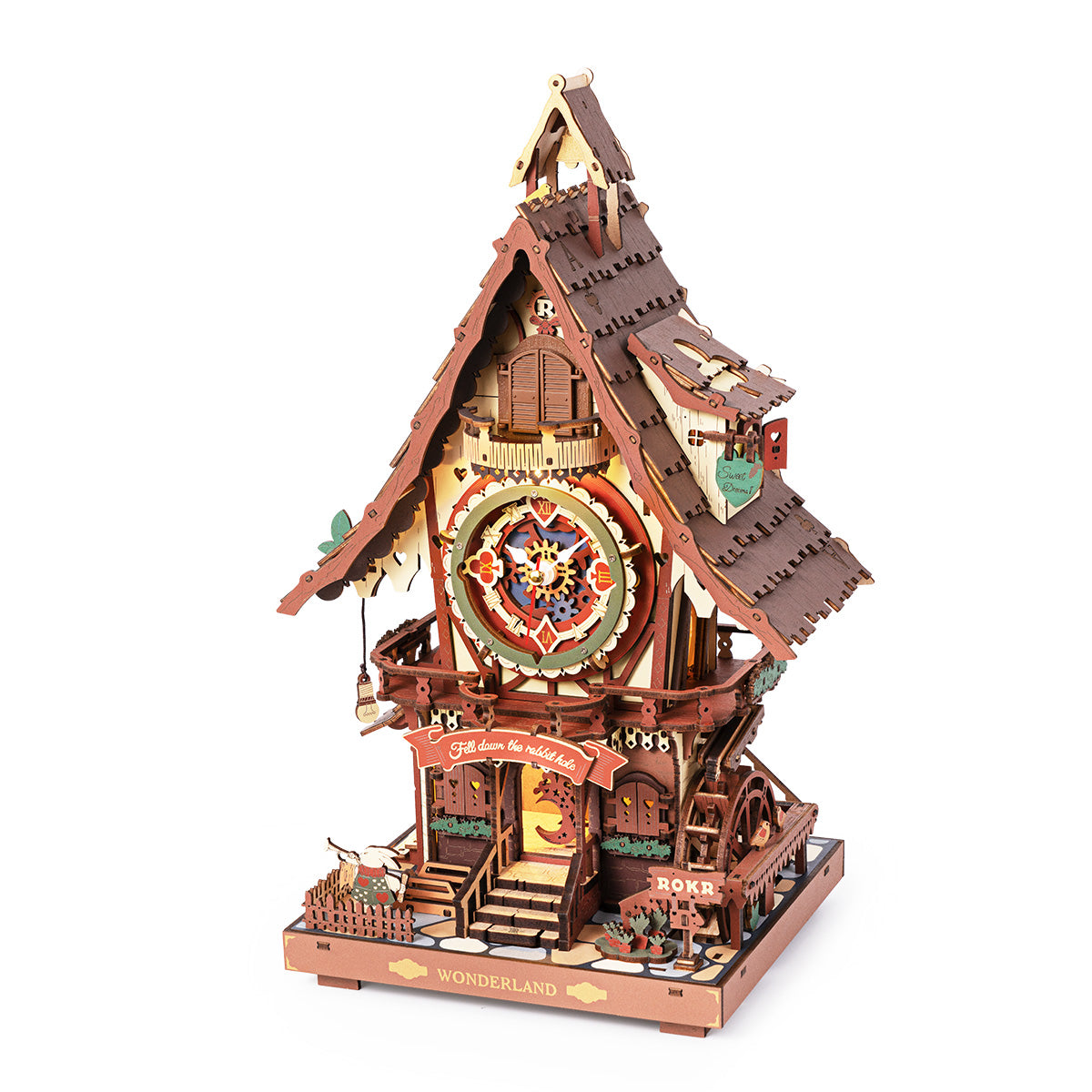 German Cuckoo Clock Mechanical 3D Wooden Puzzle Clock – DIY Fantasy Ho ...
