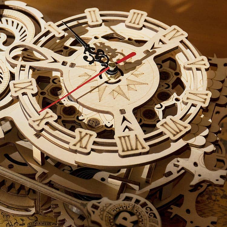 Wooden Owl Clock Kit — Plywood Build, Working Clock & Timer (Beige / L ...